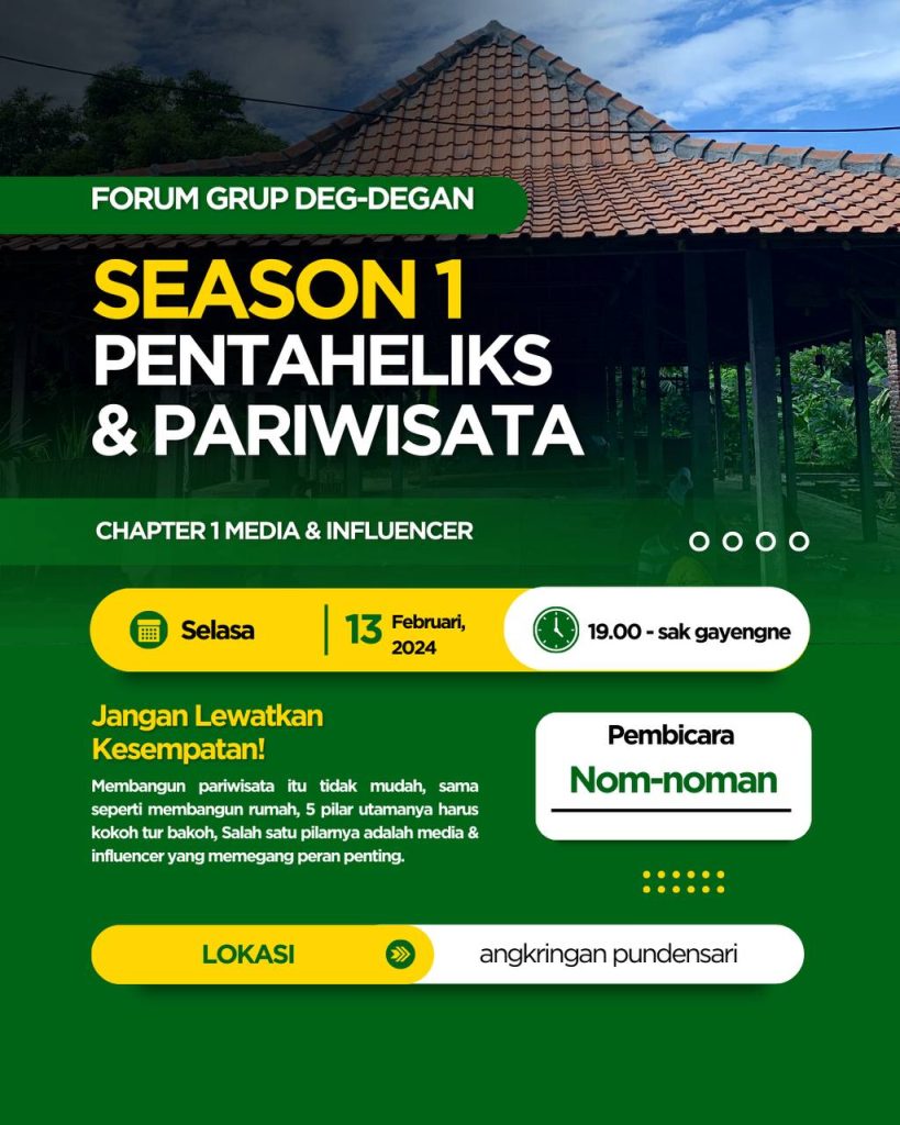 PERAN MEDIA MASSA SEBAGAI SALURAN EDUKASI WISATAWAN HIJAU (MEDIA MASSA) - Desa Wisata Gunungsari ...